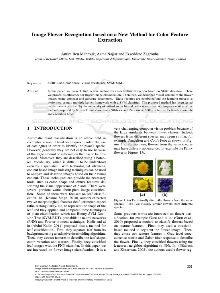 Image Flower Recognition Based On A New Method For Color Feature ...