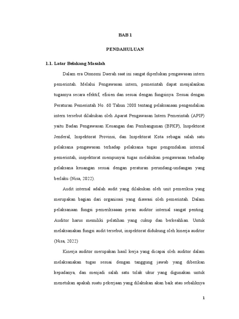 BAB 1 Proposal Buk Anisa | PDF