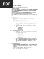 Blood and Circulation, iGCSE Biology | PDF | Circulatory System ...