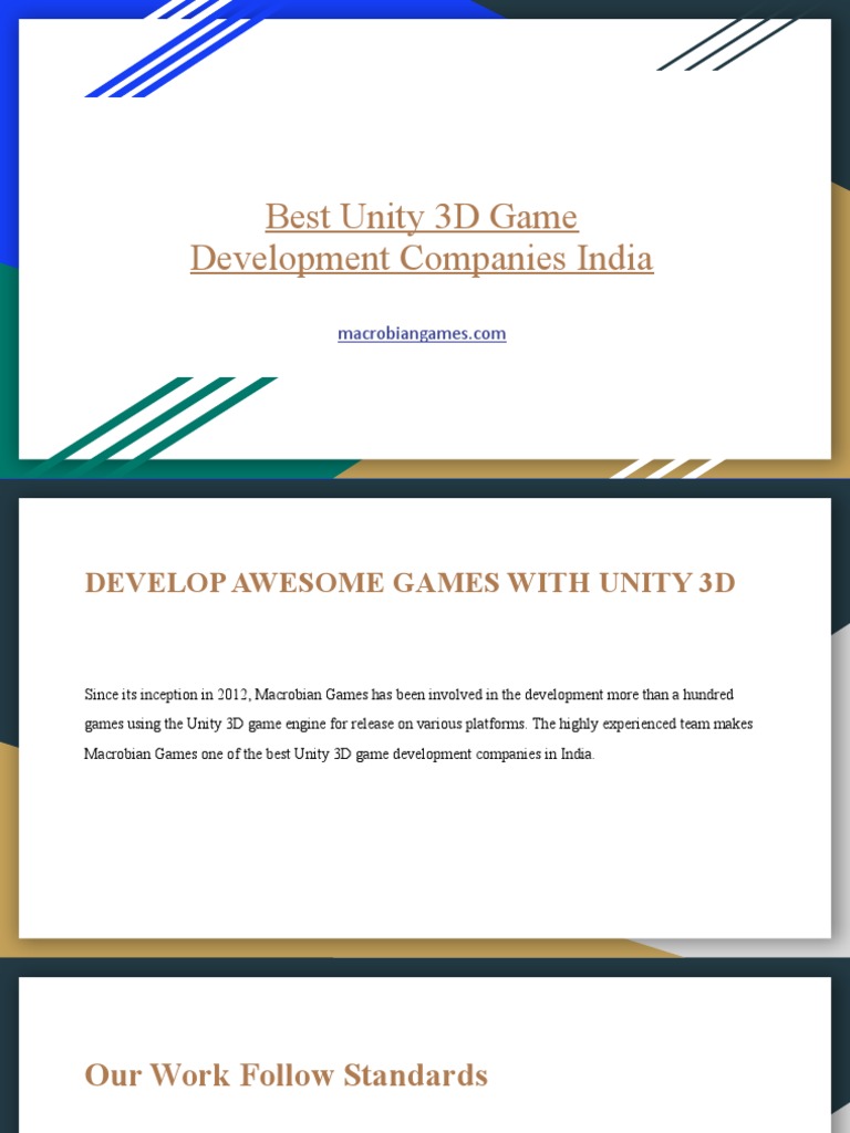 Best Unity 3D Game Development Companies India | PDF | Business