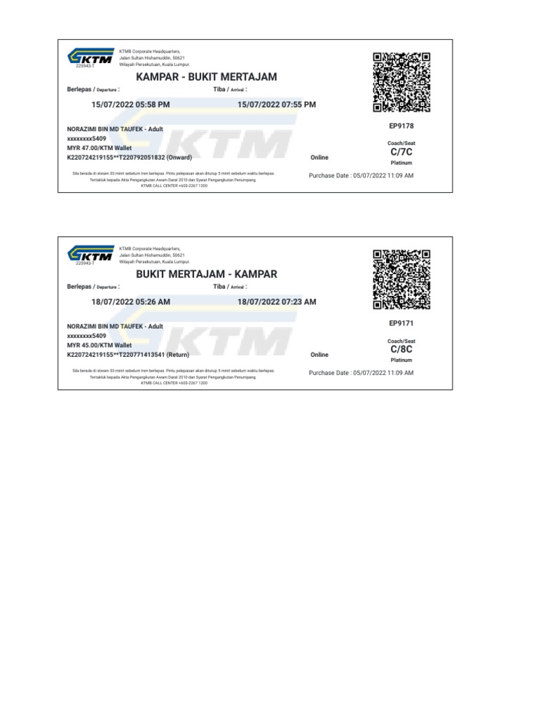 ETS - Intercity - Ticket | PDF | Transport Companies | Land Transport