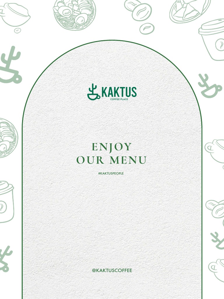 Menu Kaktus Coffee Place | PDF | Sauce | Cooking