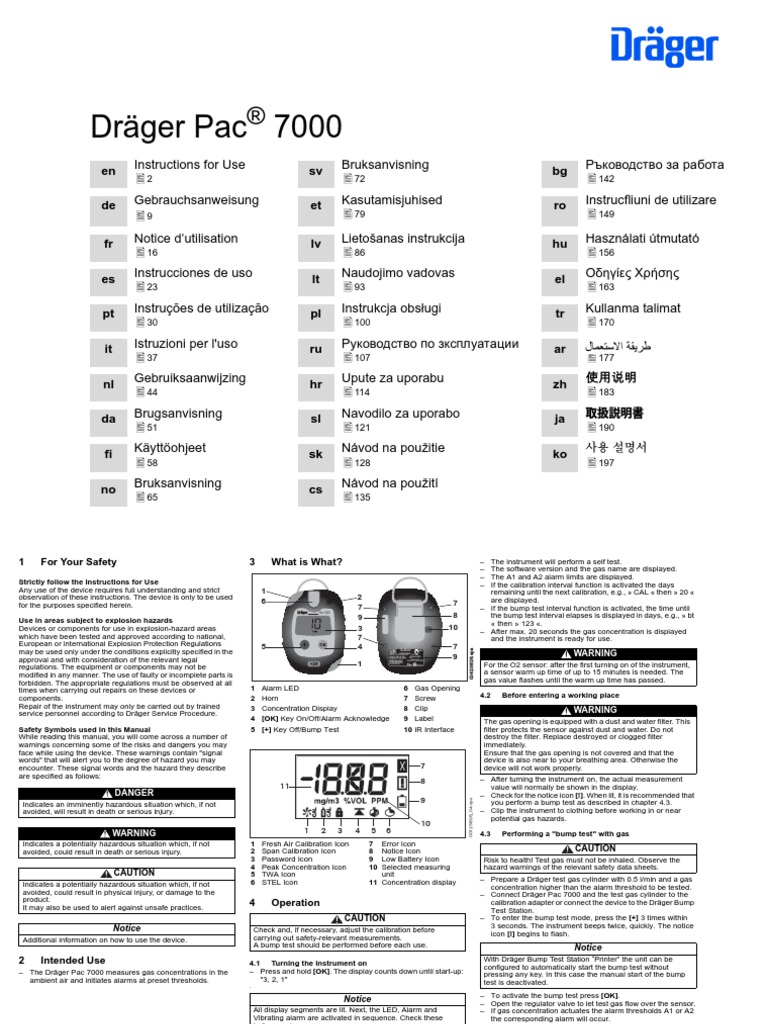 Pac 7000 Manual | PDF | Calibration | Carbon Dioxide