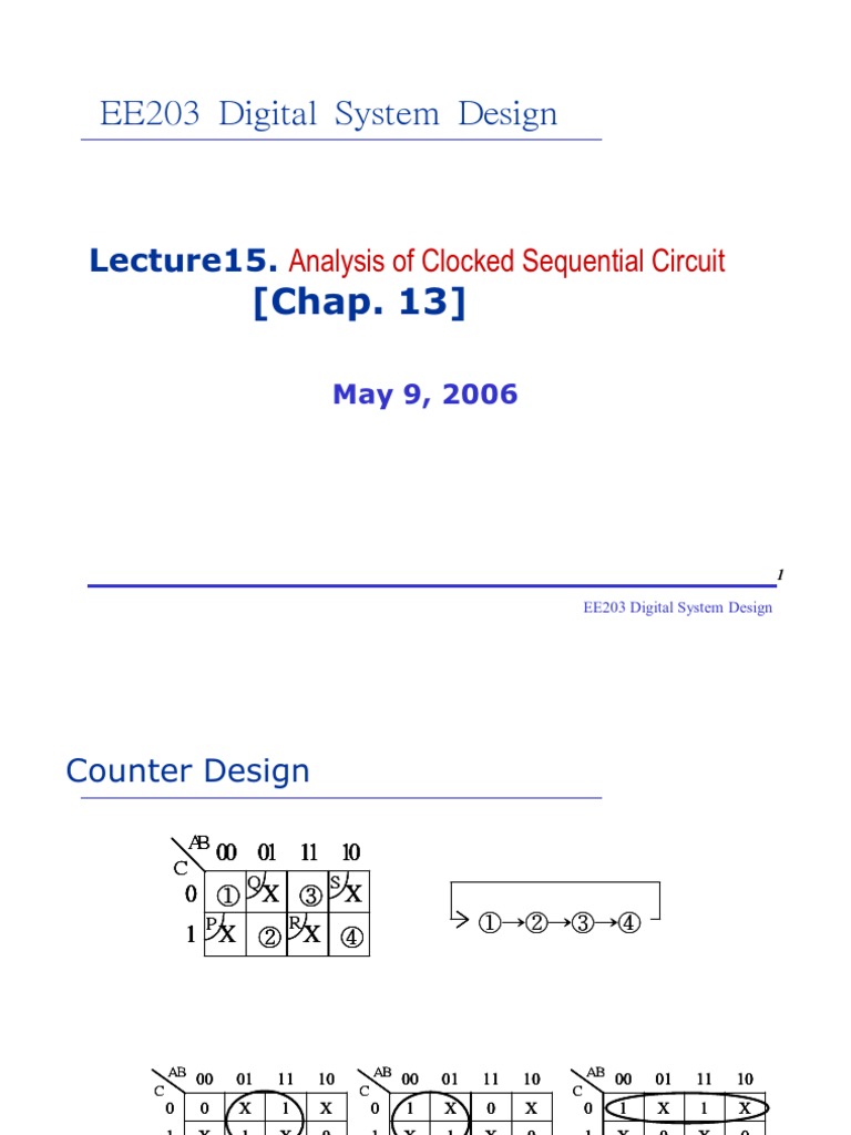 Clocked Sequential Circuit | PDF | Digital Electronics | Electronic Engineering