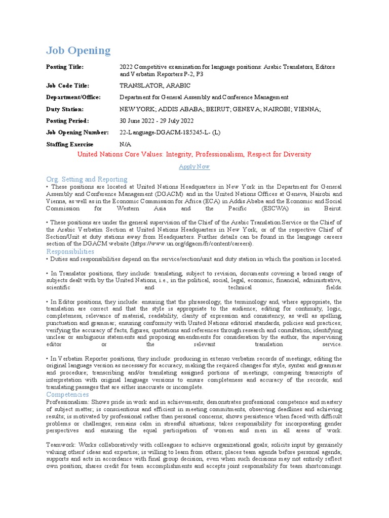 Competitive Examination For Language Positions | PDF | Test (Assessment ...