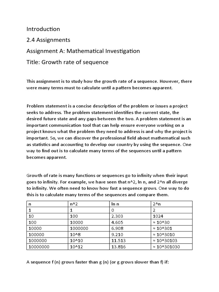 Mathematic M Sem 1 Coursework (Introduction) | PDF | Sequence ...