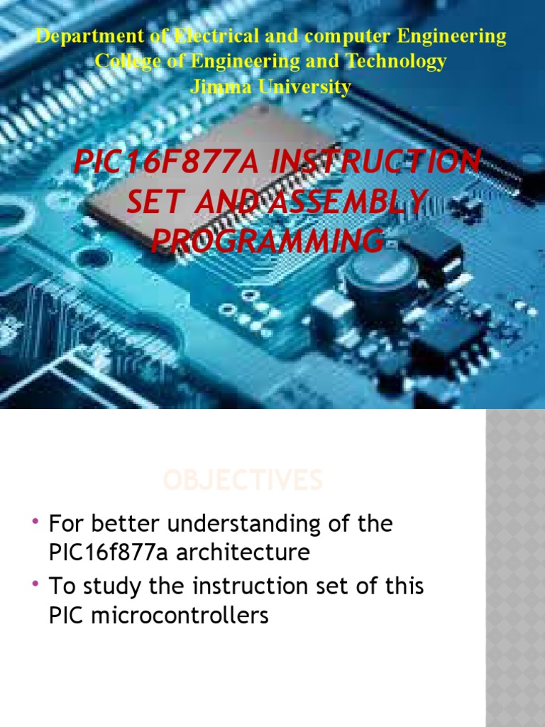 Chapter 2.2 4pic16f877 Instruction Set Programming | PDF ...