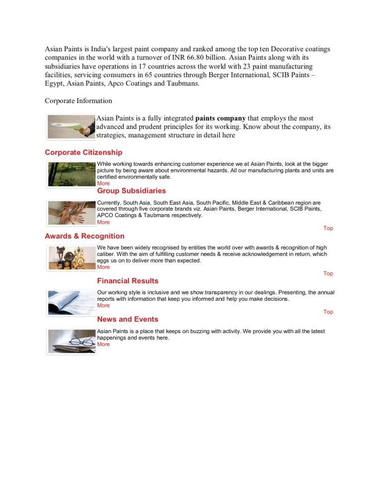 Asian Paints Is India | PDF