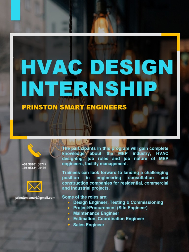 HVAC DESIGN - Internship Brochure | PDF | Engineering | Electrical Engineering