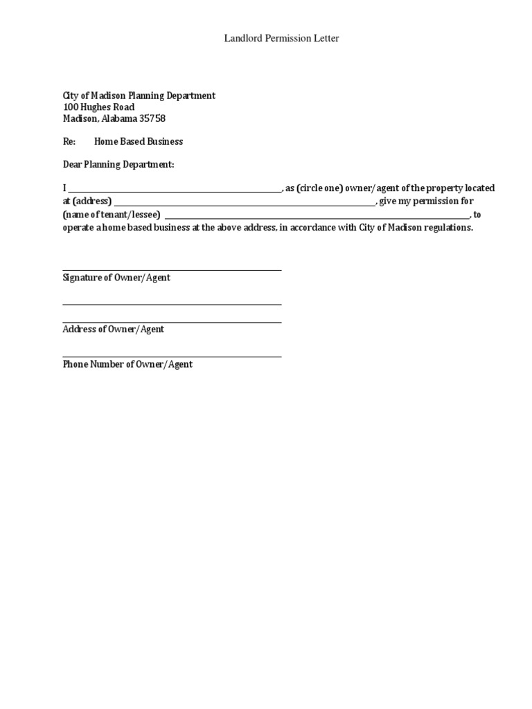Sample Landlord Letter - 201405051618470653 | PDF