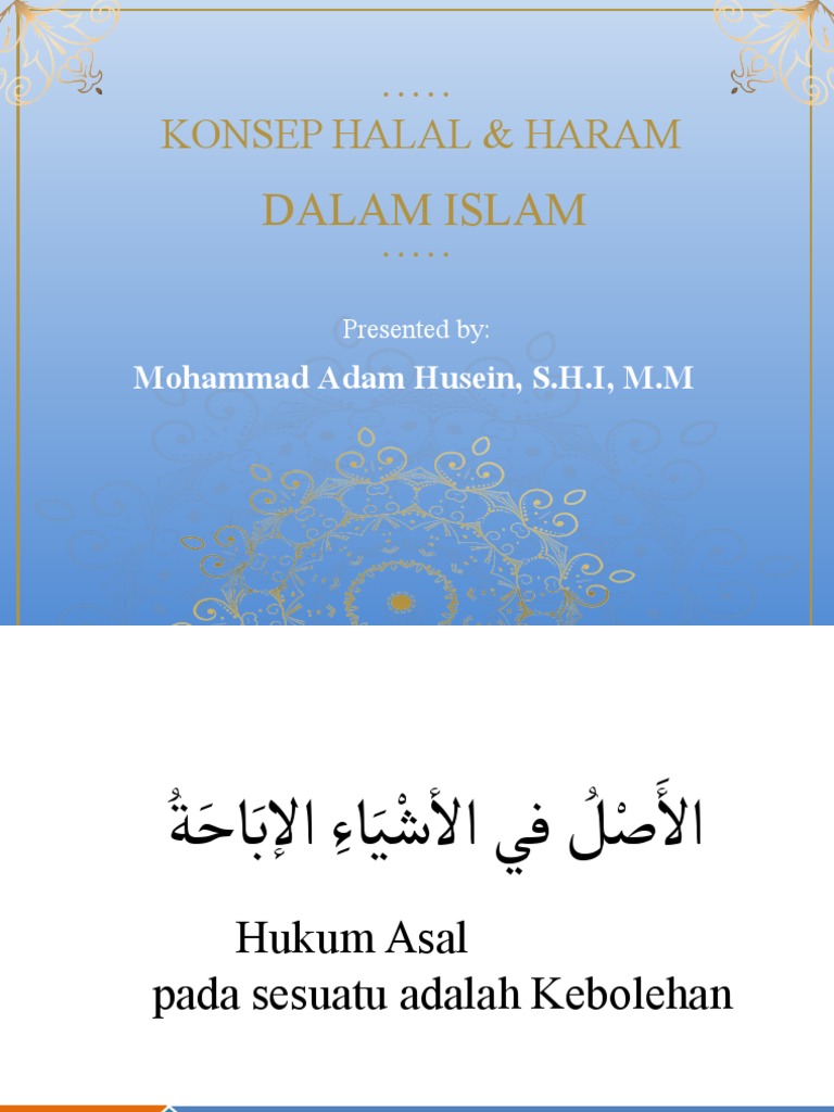 Konsep Halal Haram Dalam Islam | PDF