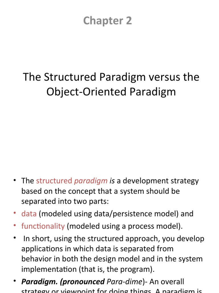 The Benefits of the Object-Oriented Paradigm | PDF | Object (Computer ...