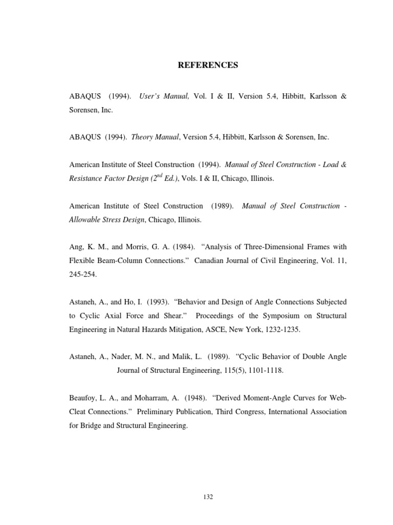 References: Resistance Factor Design (2 Ed.), Vols. I & II, Chicago ...