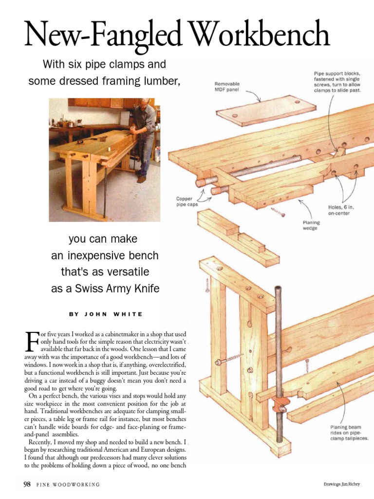 New-Fangled Workbench | PDF | Wood | Metalworking