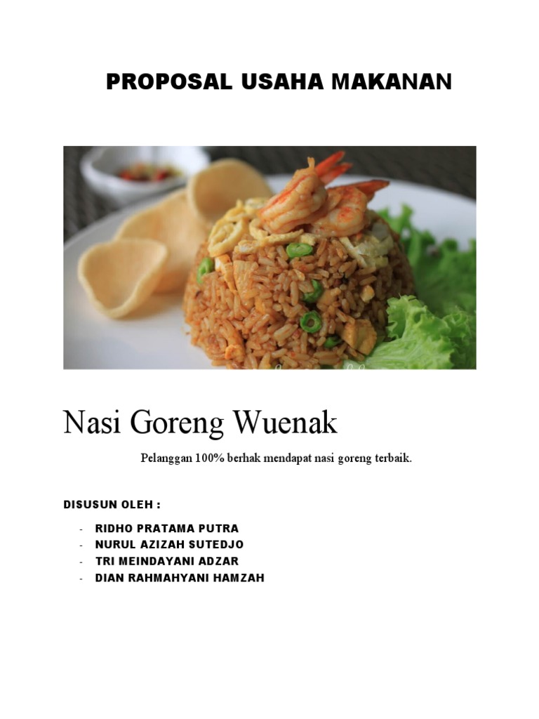 Proposal Usaha Makanan | PDF