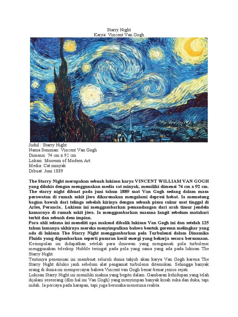 Starry Night | PDF | Ilmu Sosial | Klasik