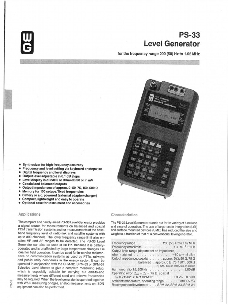 WG - PS33-Datasheet | PDF