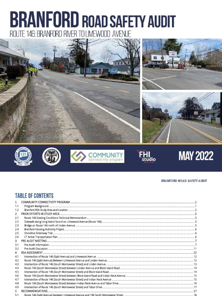 Branford Road Safety Audit Report | PDF | Pedestrian Crossing | Traffic