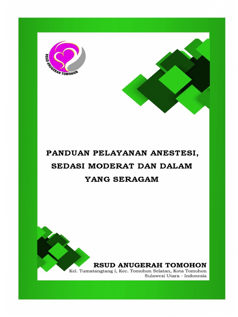 Panduan Pelayanan Anestesi Sedasi Moderat Dan Dalam Yang Seragam | PDF ...
