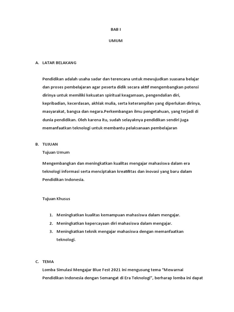 Tor Lomba Simulasi Mengajar | PDF | Bisnis | Seni