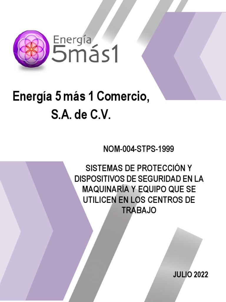 Nom 004 STPS 1999 | PDF | Riesgo | Lesión