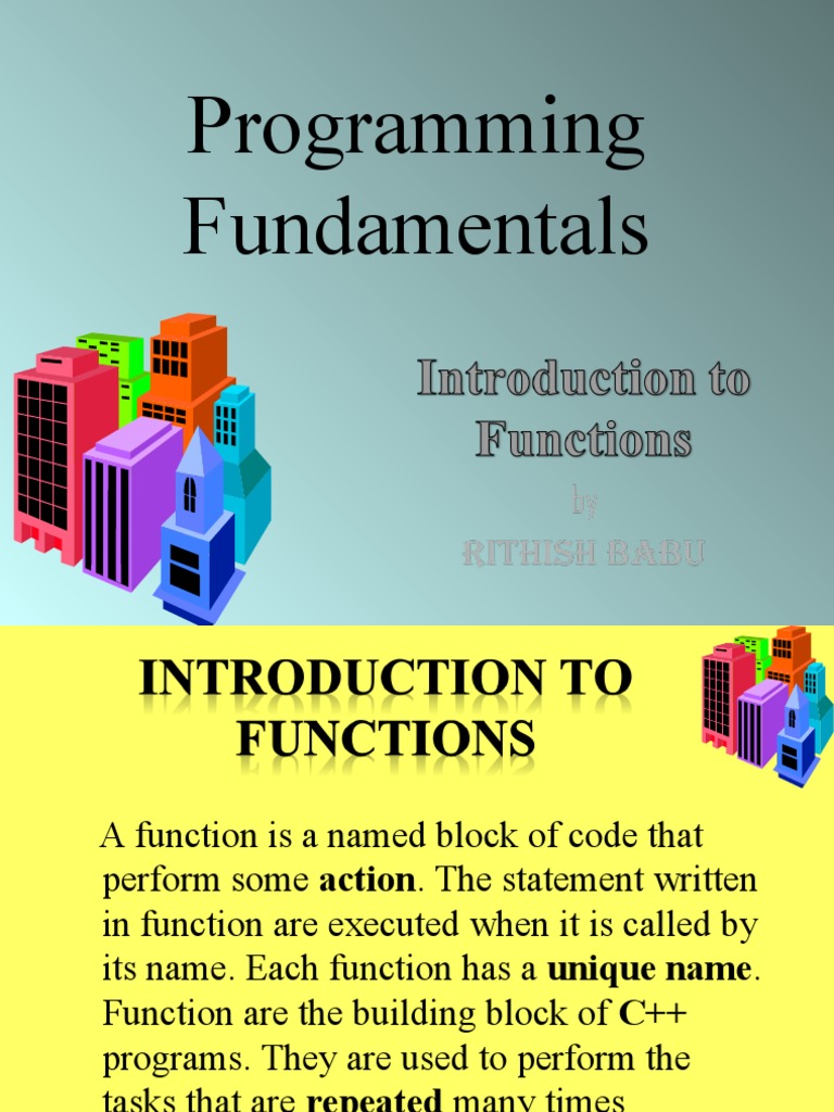 Rithish Functions Pdf Subroutine Parameter Computer Programming