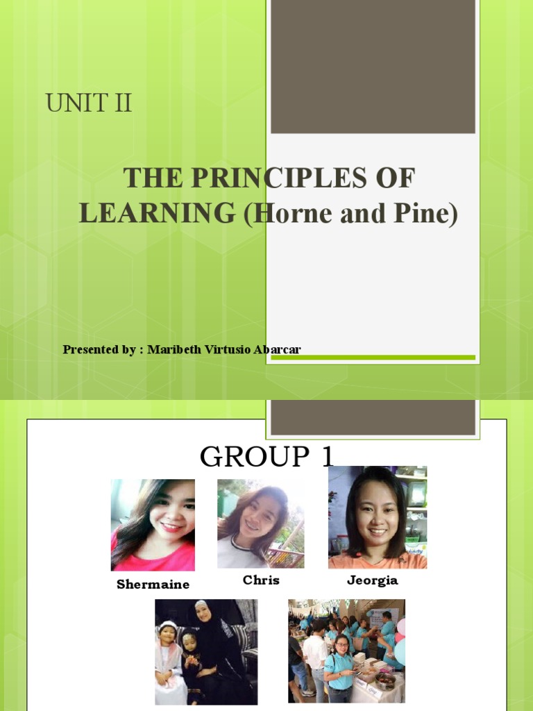 Principles of Learning Explained | PDF | Learning | Teaching Method
