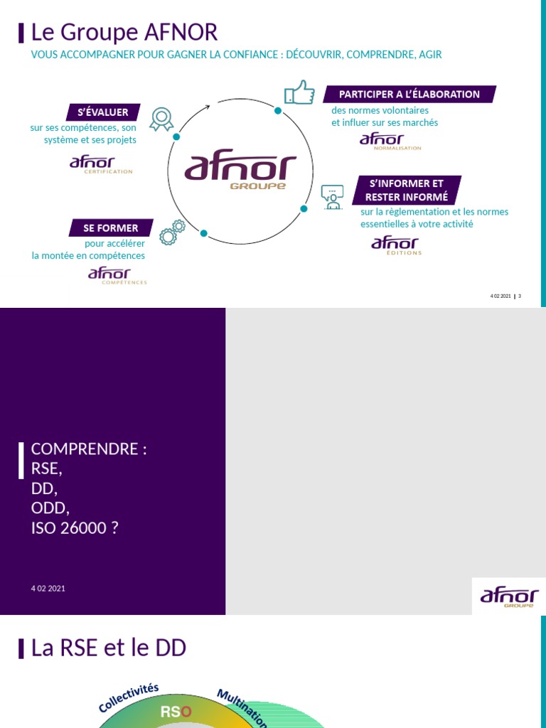 Afnor Rse | PDF | Développement durable | Responsabilité sociétale des ...