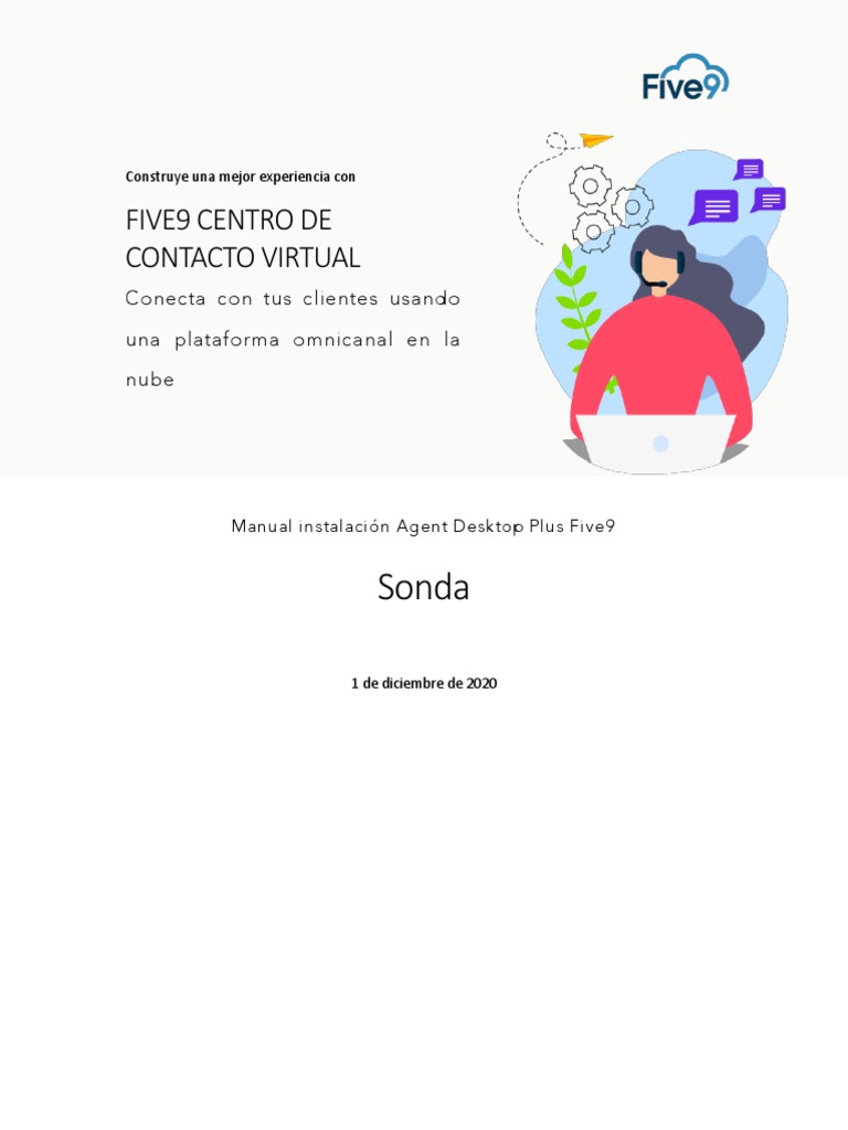[Instalando el Softphone y Extensión de Five9 para Agent Desktop Plus] | PDF