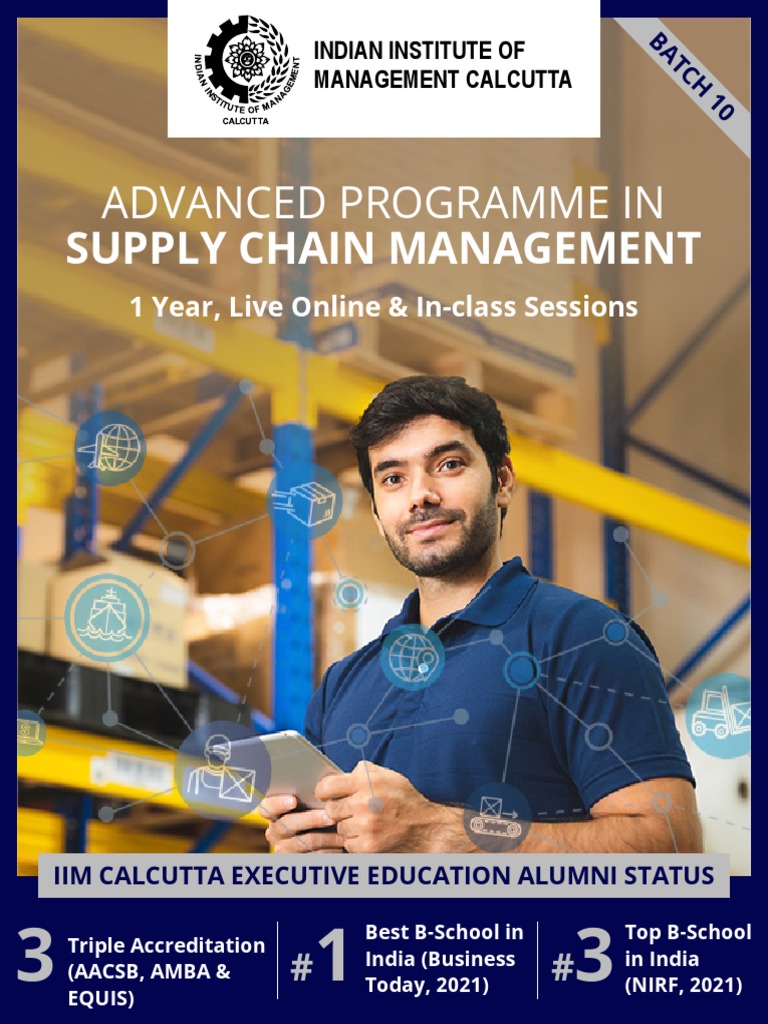 iimc_apscm_brochure | PDF | Supply Chain | Supply Chain Management