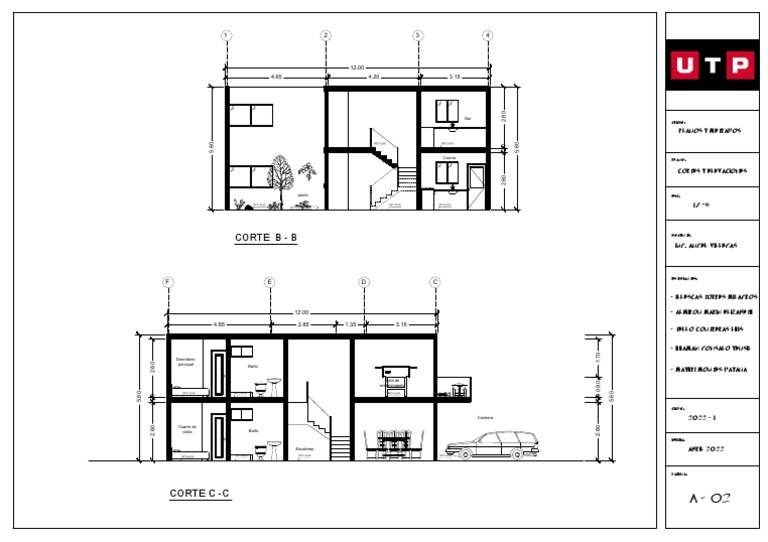 CORTE LONGITUDINAL Y CORTE TRANSVERSAL | PDF