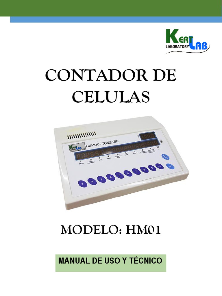 Manual de Contador de Celulas - Kert Lab | PDF | Bienes manufacturados