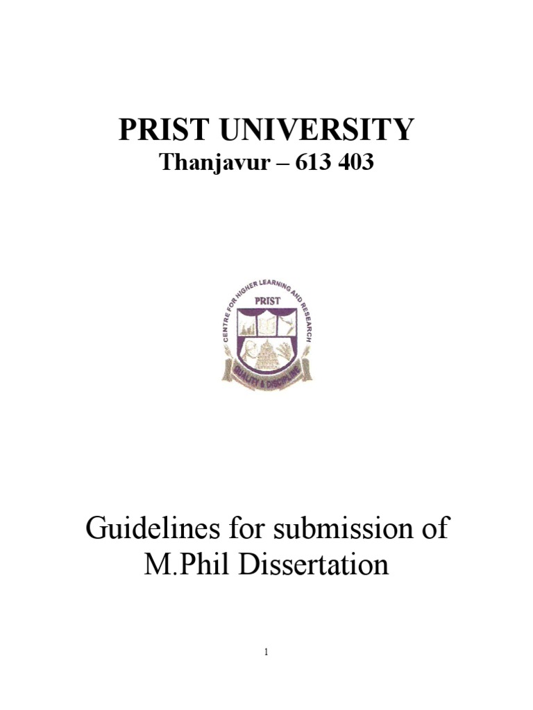 M.phil Disseratation Format | PDF | Citation | Thesis