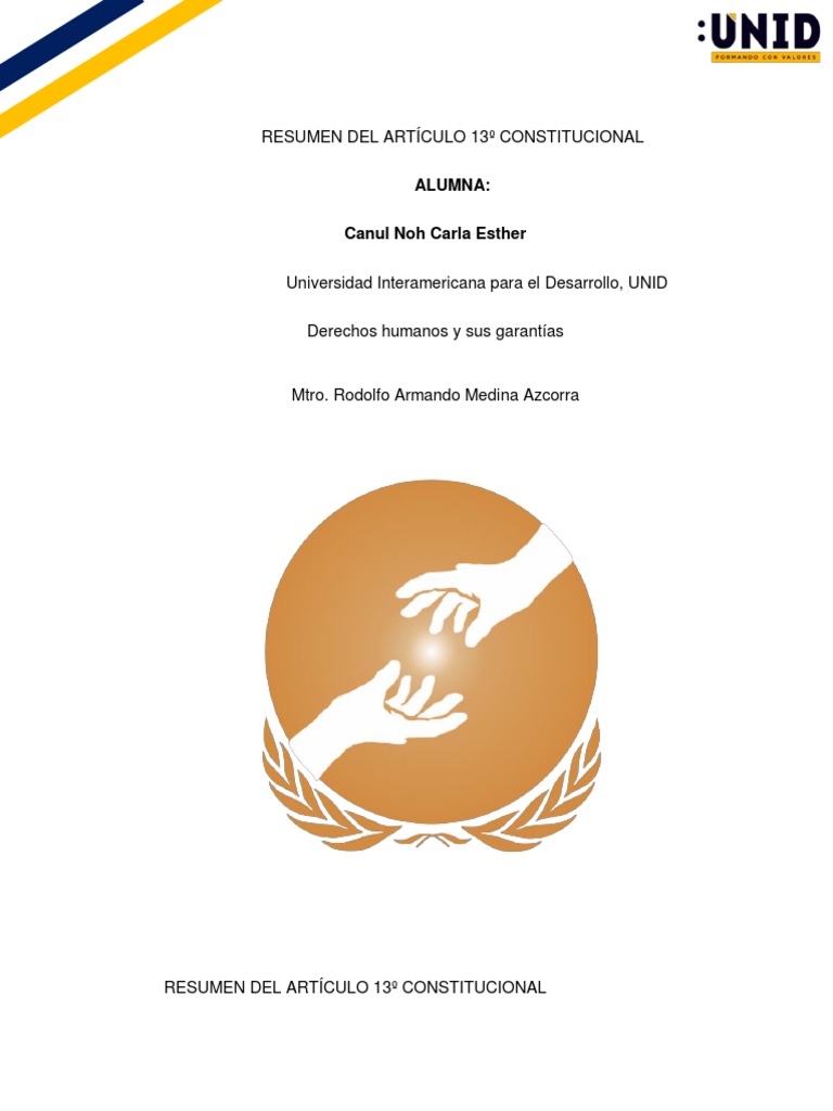 Resumen del Artículo 13 Constitucional | PDF | Política | Ciencias sociales