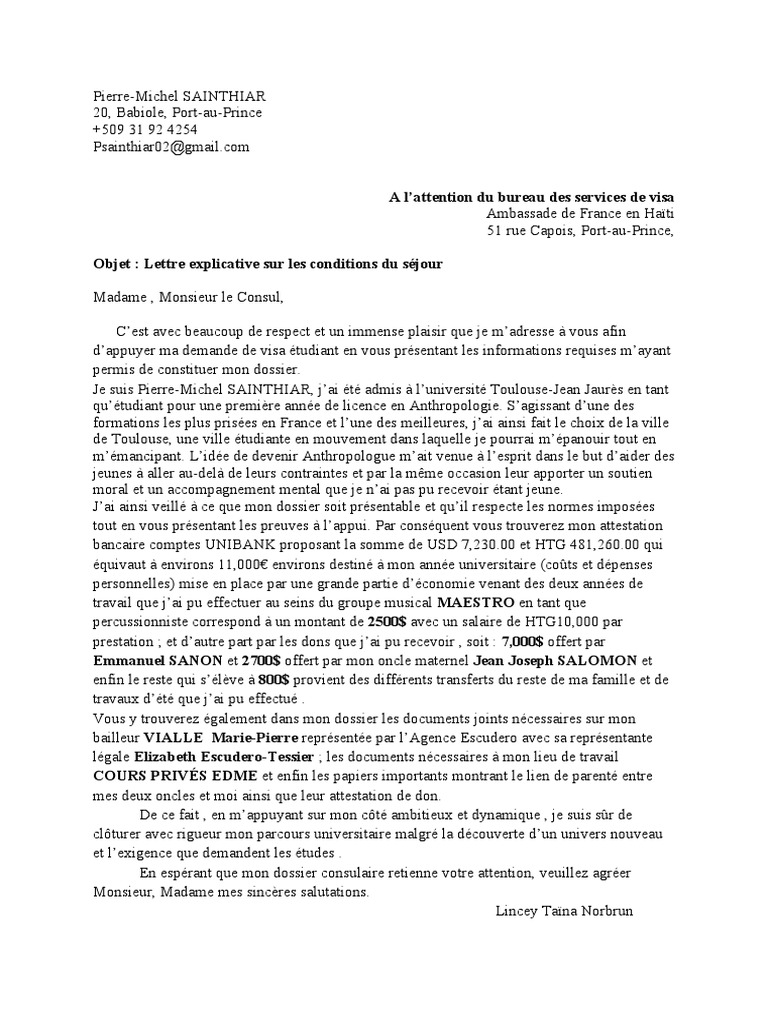 Copie de Lettre Explicative PM | PDF | Sciences sociales