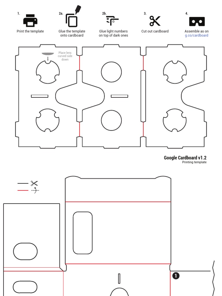 Google Cardboard Template | PDF | Games & Activities