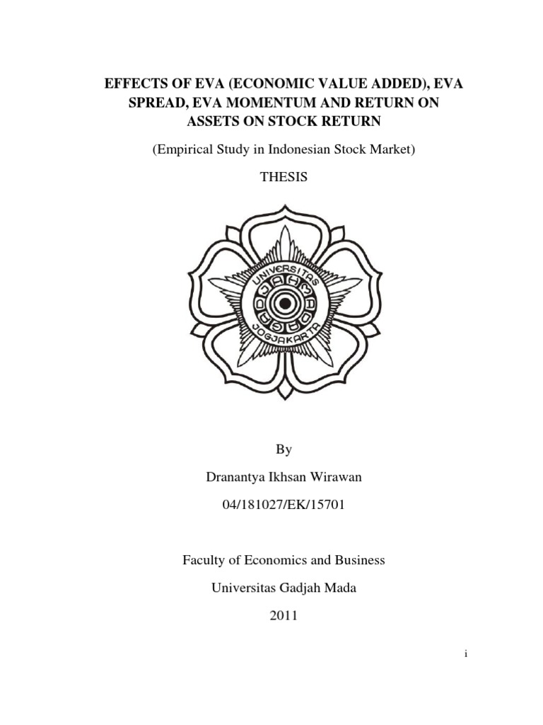 Effects of Eva (Economic Value Added), Eva Spread, Eva Momentum and ...