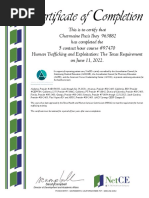 Hhs Approved Human Trafficking Training | PDF | Nursing | Health Care