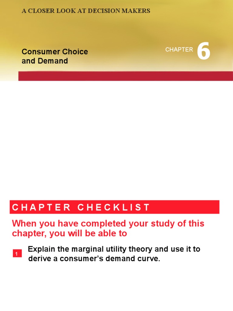 Maximizing Utility in Consumer Choice | PDF | Utility | Marginal Utility