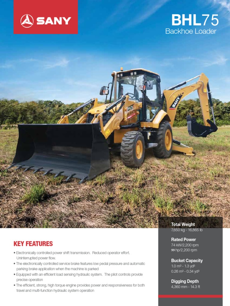 Backhoe Loader: Key Features | PDF | Loader (Equipment) | Engines