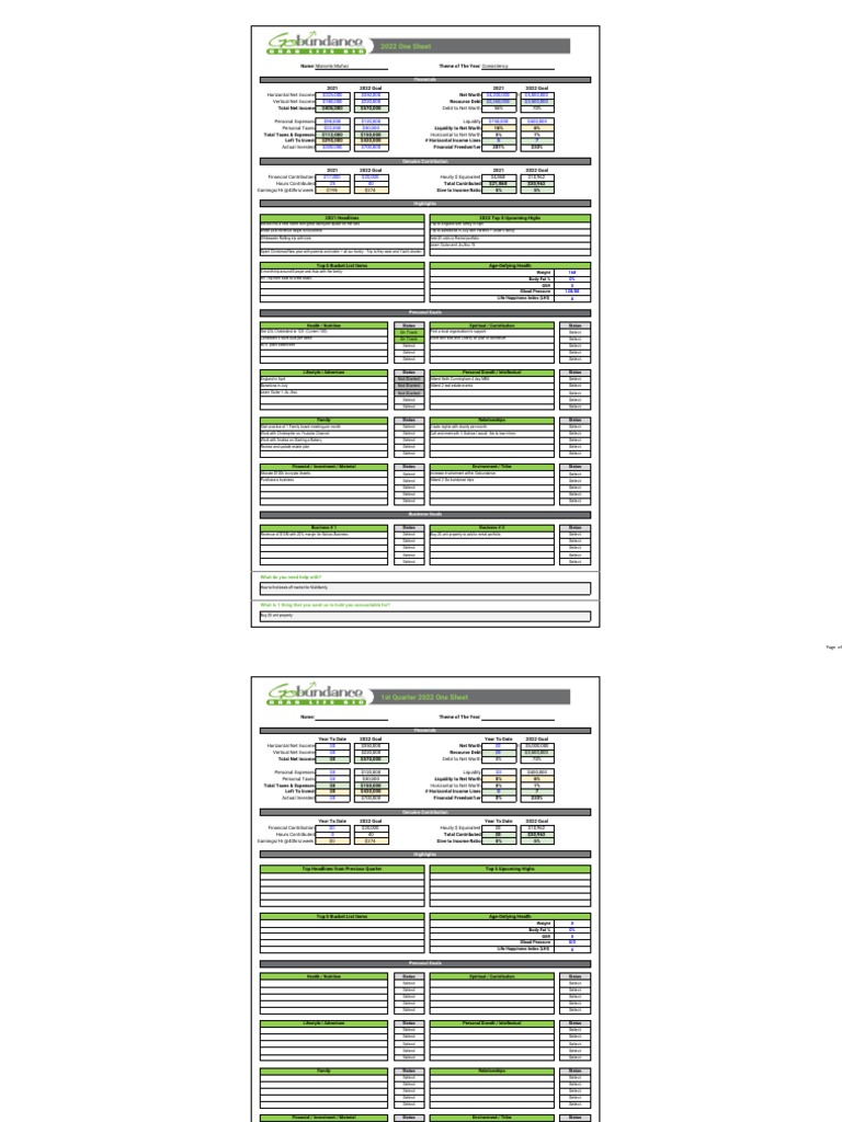 One Sheet 2022 | PDF | Income | Taxes