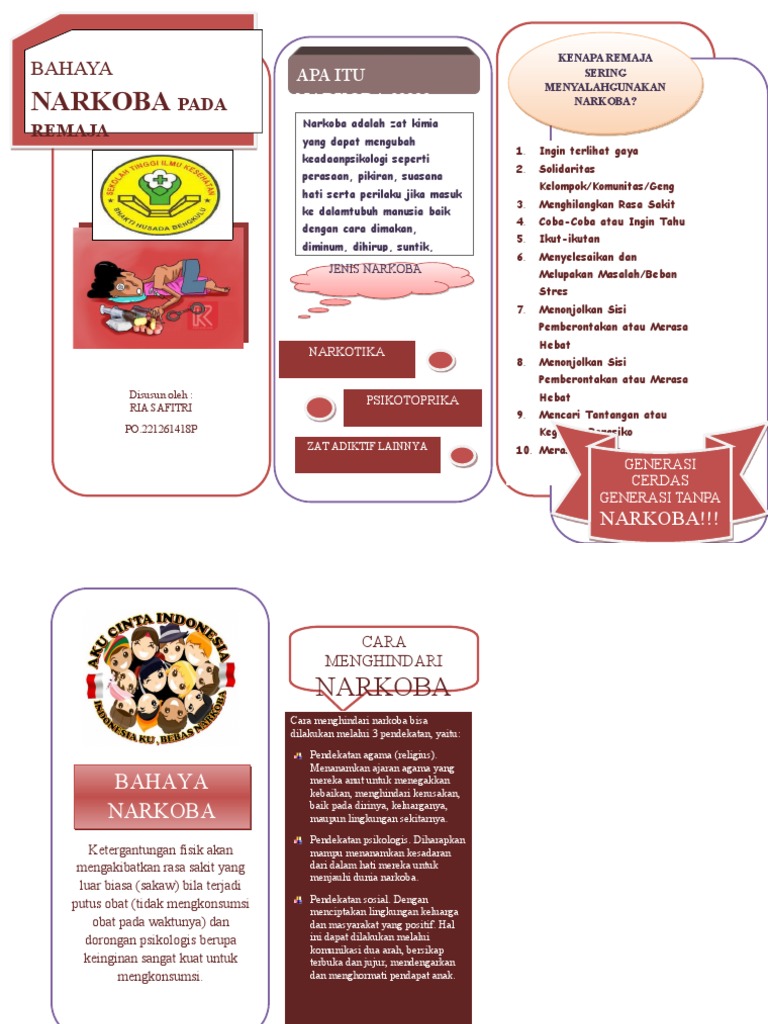 Leaflet Narkoba Pada Remaja Ria Safitri | PDF