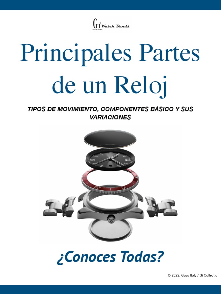 Principales Partes de Un Reloj | PDF | Reloj | Hora