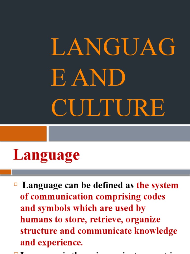 Lecture 2 (Language and Culture) | PDF | Communication | Behavioural ...
