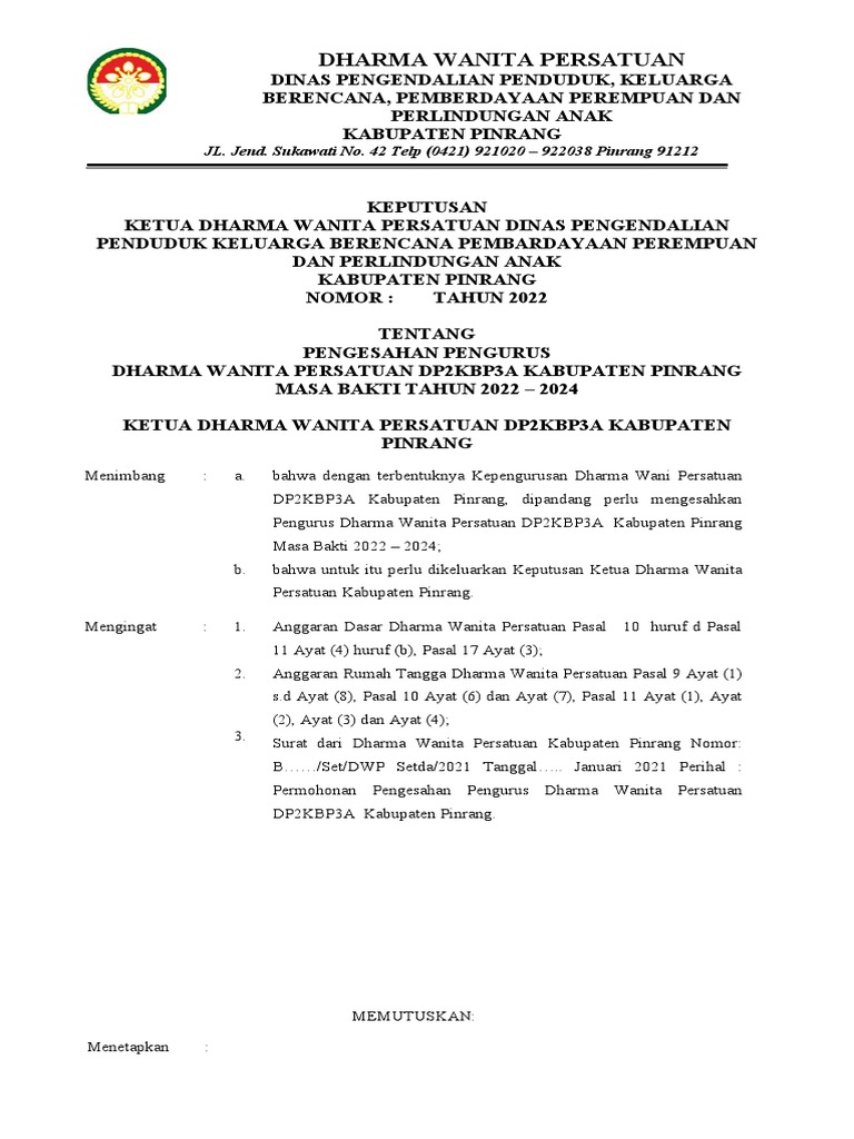 SK Akselerasi Pokja KP KB - 2019 | PDF