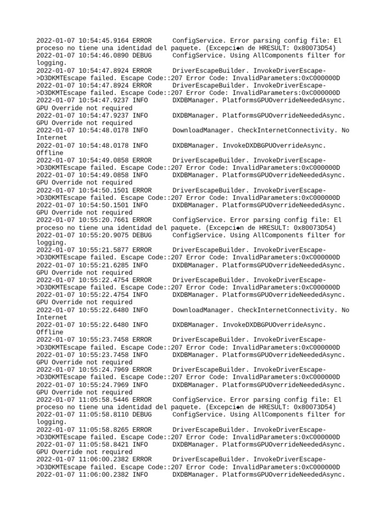 GCC SVC Log 2022-01-07 | PDF | Computing | Computer Programming