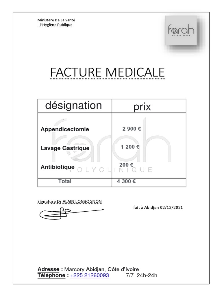 Facture Médicale-Converti | PDF