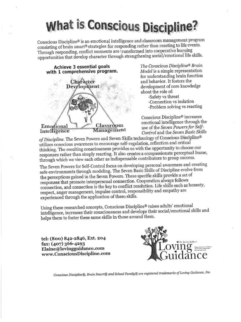 Conscious Discipline Training | PDF