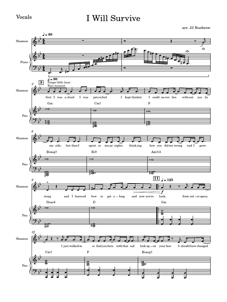 I Will Survive-Vocals | PDF