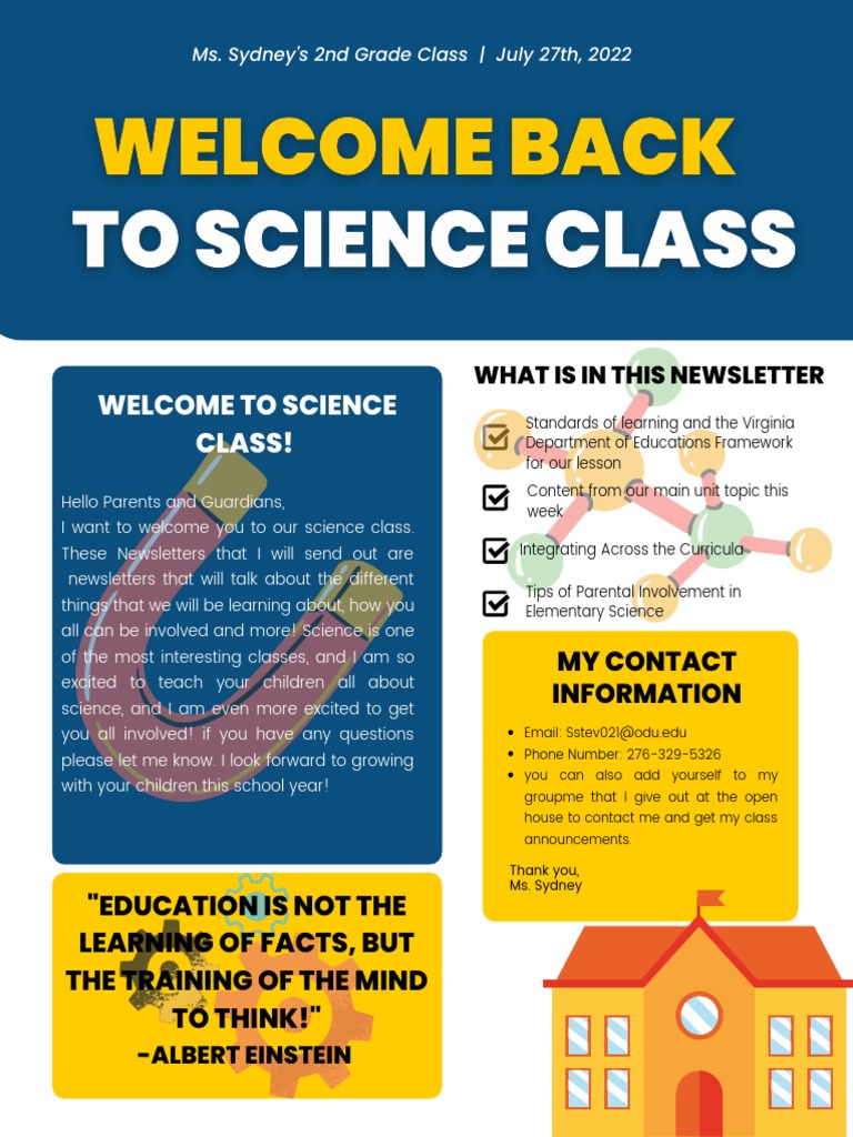 Welcome To Science Class!: What Is in This Newsletter | PDF | Science ...